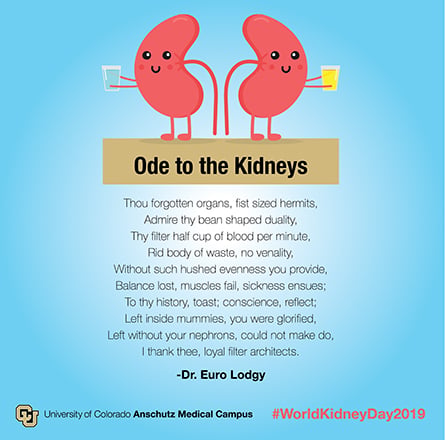In honor of World Kidney Day, celebrate with an ode