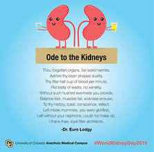 In honor of World Kidney Day, celebrate with an ode