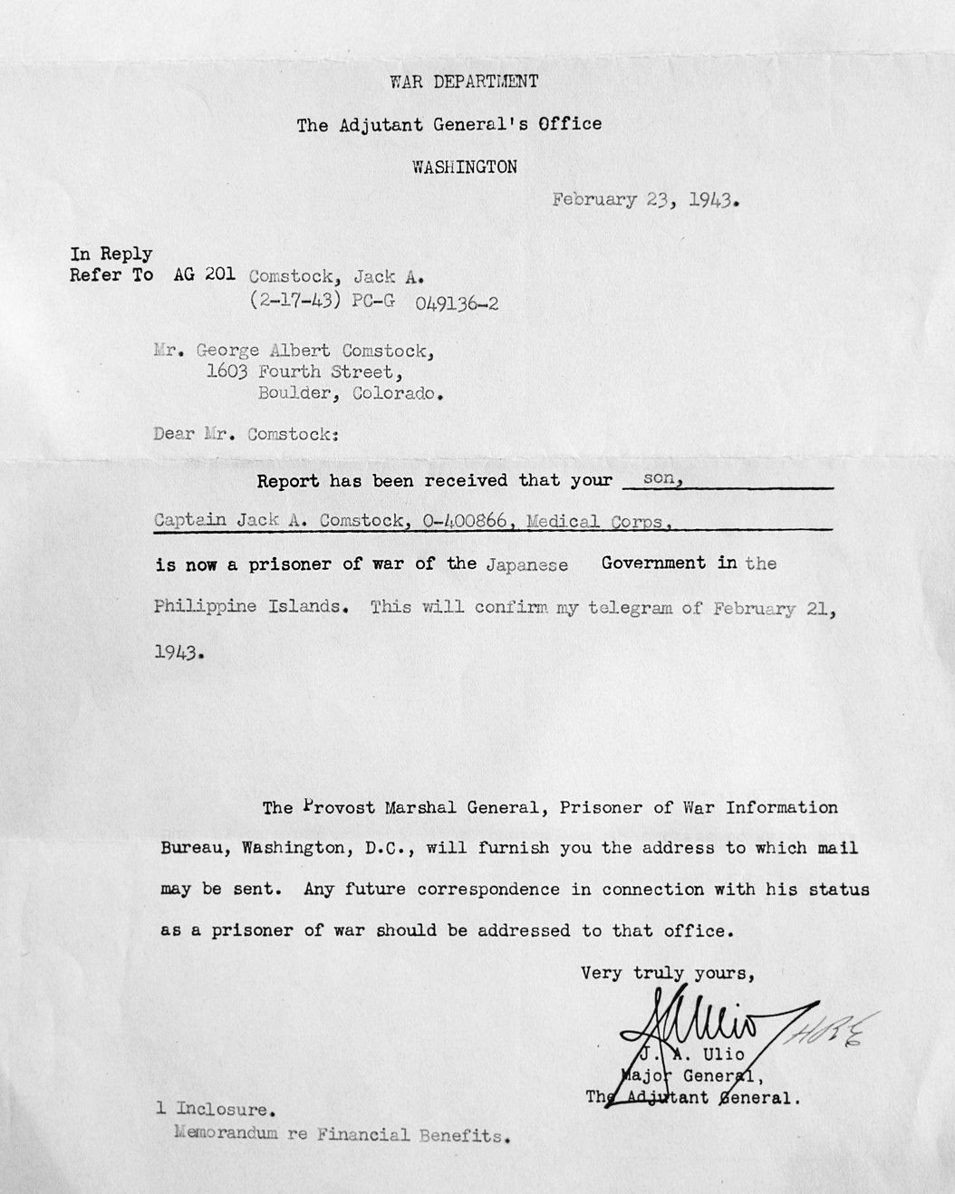 Disease and Deprivation Test WWII POW Doctor’s Values to the Core
