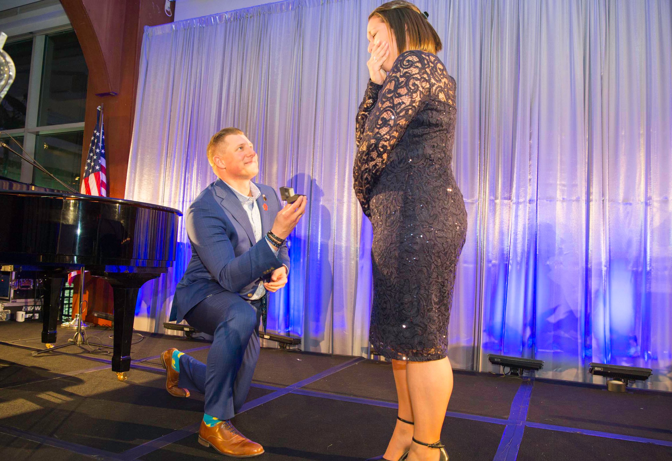 U.S. Army Veteran Pops The Question in Style